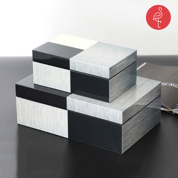 Chequered box storage – The Flamingo Life